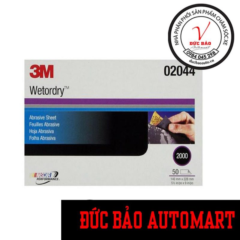 3M - GIẤY NHÁM CAO CẤP 3M 02044 WETORDRY ABRASIVE SHEET P2000 - Đức Bảo ...